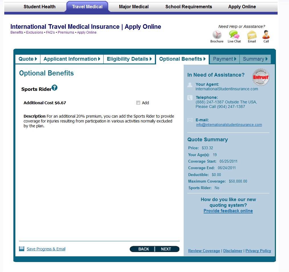New Atlas International Travel Medical Insurance Online Application