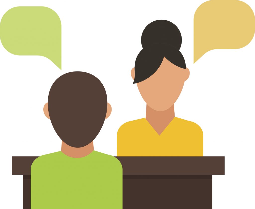 Interview vector illustration.